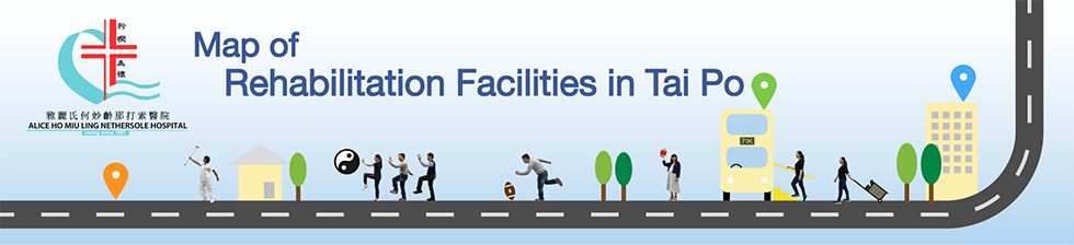 Map of Rehabilitation Facilities in Tai Po
